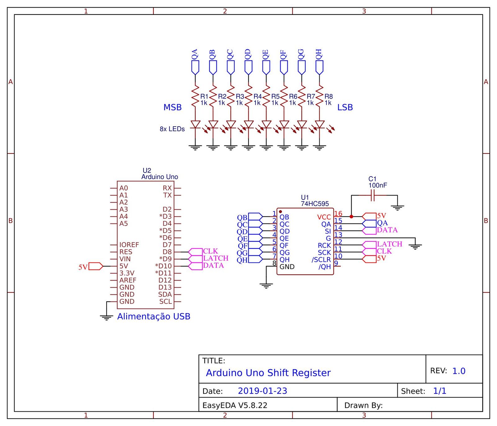 Expandindo as portas digitais com Shift Register