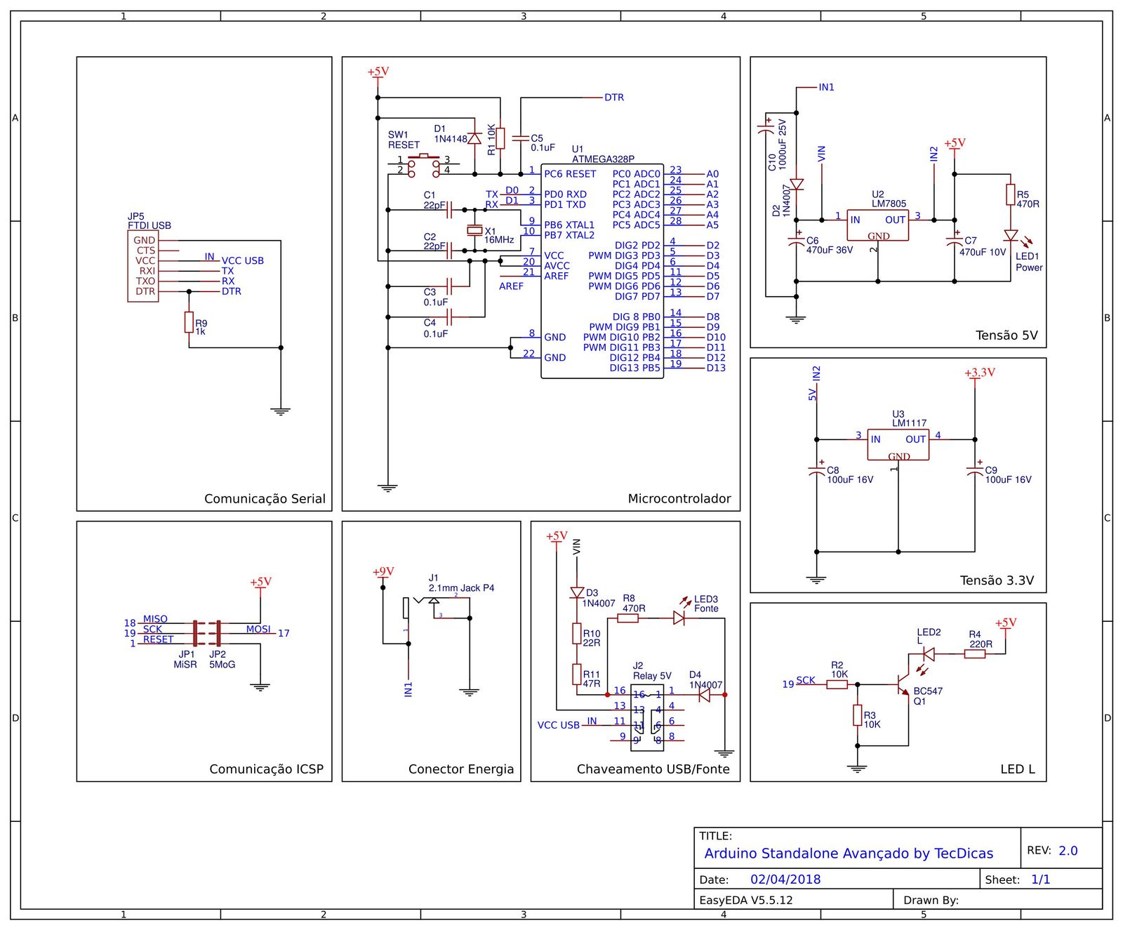 Como fazer um Arduino Standalone completo (Avançado)