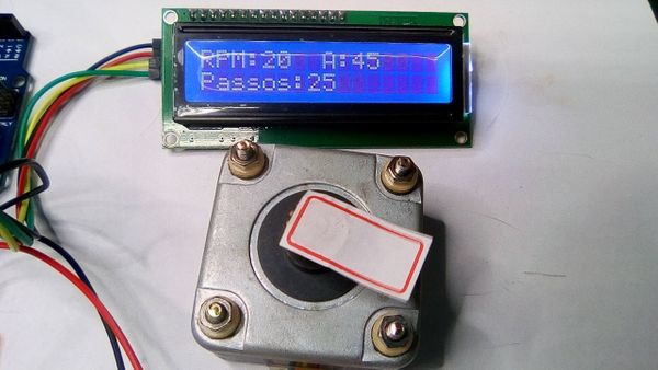 Rotacionando motor de passo com Arduino e display LCD I2C